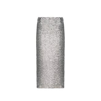 Saison 1865 VUPE-Pailletten-Midirock - Silber
