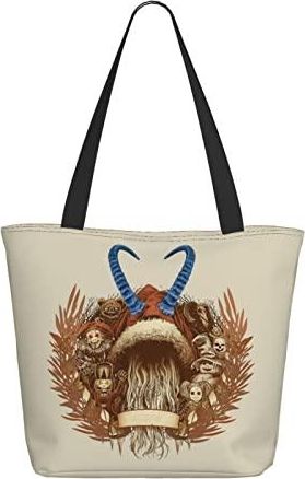 AOOEDM Vintage Merry Krampus Ladies Shopping Bag 13x11x7in.Le cadeau parfait pour la Saint-Valentin.Cest de la Saint-Valentin pour maman, fille, &eacute;pouse, etc