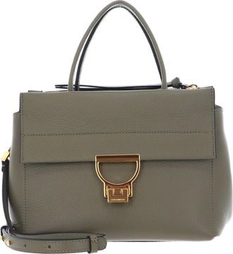 Coccinelle Coccinelle Leder Handtasche Umh&auml;ngetasche Arlettis Handbag Grained Leather Laurel Green olivgr&uuml;n