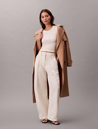 Calvin Klein T-shirt slim en modal c&ocirc;tel&eacute;