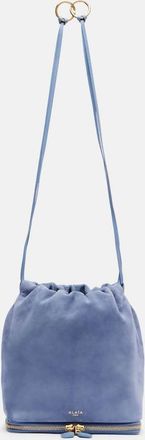 Alaia Ala&iuml;a Bucket Bag Le Pochon aus Veloursleder
