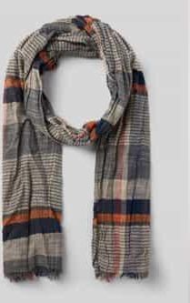 Camel Active Schal aus reiner Baumwolle