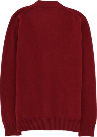 Gucci Logo Wool and Cashmere Cardigan - Red