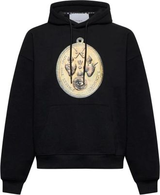 John Richmond Homme, Sweatshirts et sweats à capuche, Noir, Taille: 2XL SweaT-shirt à capuche