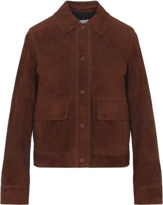 Yves Salomon Femme, Vestes, Brun, Taille: 40 FR Veste Azteque