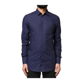 Dolce & Gabbana Gold Hemd - - Shirts - Herren - Blau - S