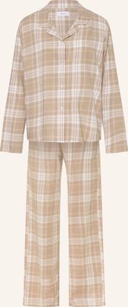 Darling Harbour Darling Harbour Schlafanzug Aus Flanell beige