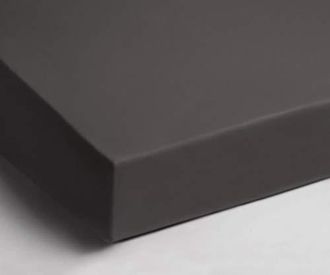 Papillon Spannbettucher Velours Anthrazit, Baumwolle, 140/150 x 200/220 cm