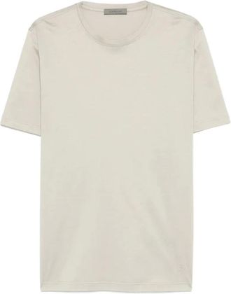 Corneliani Homme, Tops, Beige, Taille: 3XL T-shirt ras du cou
