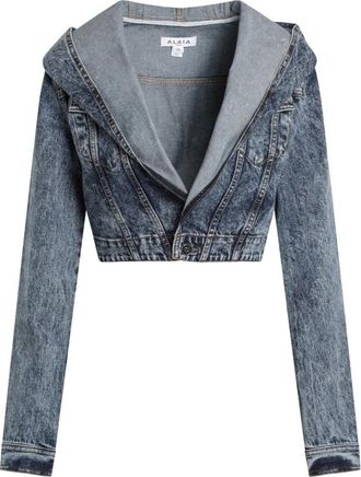 Alaia Femme, Vestes, Bleu, Taille: 38 FR Jacket