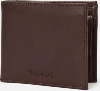 Timberland Faltbare Riverton M&uuml;nzbrieftasche aus Leder f&uuml;r Herren in Dunkelbraun, Herren, Braun