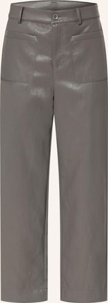 Cat Noir Catnoir 7/8-Hose In Lederoptik grau