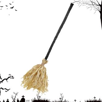 Generic Floating Broom Halloween - 120cm gruselig animierte Hexenbrom Stick Requisiten, Haus Party Dekoration, Indoor Outdoor Festival Foto-Rops | Geisterhaft