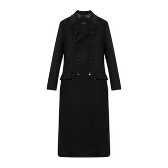 Tom Ford Cashmere Officier Coat - - Coats - Herren - Schwarzk - XL