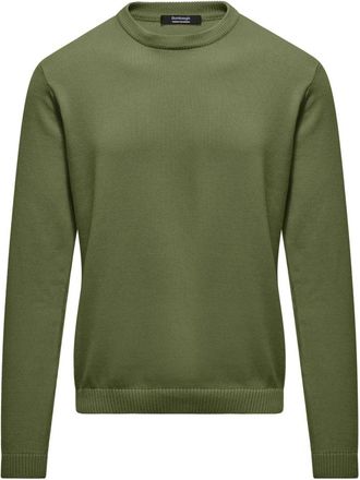 Bomboogie Homme, Pulls, Vert, Taille: XL Pull ras du cou en coton