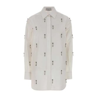 Stella McCartney Crystal Emb Poplin Shirt - - Blouses & Shirts - Damen - Wei&szlig; - M
