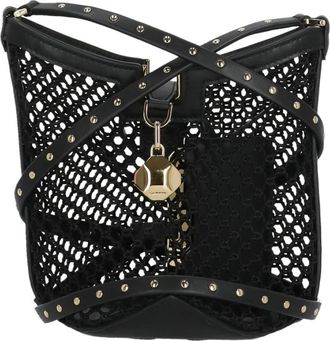 Lanvin Femme, Sacs, Noir, Taille: ONE Size Sac seau en cuir ajour&eacute;