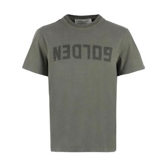 Golden Goose Kurzarm-Baumwoll-T-Shirt - - Tops - Herren - Gr&uuml;n - 2XL