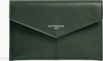 Le Tanneur Pochette enveloppe moyen mod&egrave;le Paulette en cuir lisse
