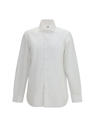 Finamore Mens Tailored Shirt 170 A 2 White Cotton