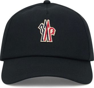 Moncler Homme, Accessoires, Bleu, Taille: ONE Size Cotton Cap with Logo