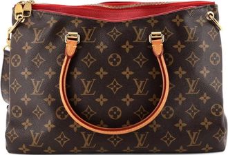 Louis Vuitton Pallas Tote Monogram Canvas with Leather shoulder bag - Braun