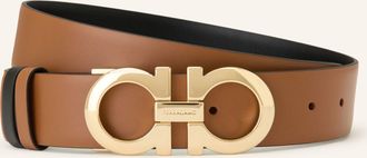 Ferragamo Ferragamo Lederg&uuml;rtel Zum Wenden braun