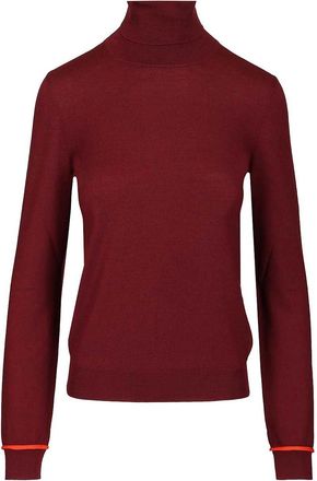 Loewe Pull Col Roul&eacute; - Rouge Brun