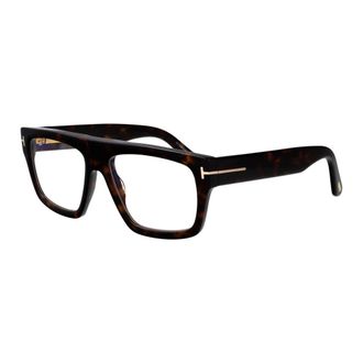 Tom Ford Blaue Rechteckige Brillen mit Blaulichtfilter - - Accessories - Herren - Braun - 56 MM
