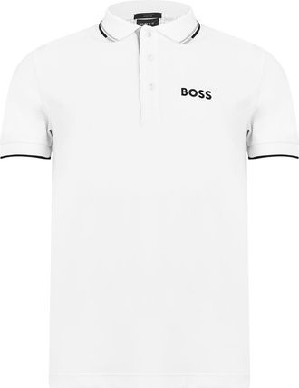 HUGO BOSS Paddy Pro Poloshirt f&uuml;r Herren, Baumwolle Piqu&eacute; (Wei&szlig;)
