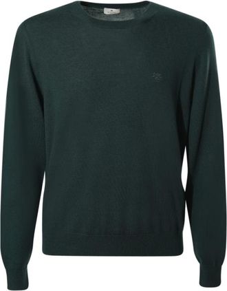 Etro Homme, Pulls, Vert, Taille: XL Pull ras du cou côtelé