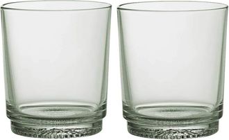Villeroy & Boch like. by Villeroy und Boch its my match Wasserglas mineral 2 tlg, extravagantes Trink-Glas Set aus Kristallglas in frischem Gr&uuml;n, sp&uuml;lmaschinenfest, 3