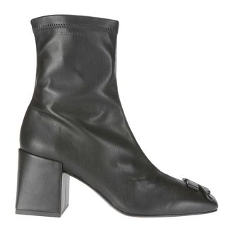 Courr&egrave;ges Eco-Leder Stiefeletten - - Shoes - Damen - Schwarzk - 40 EU