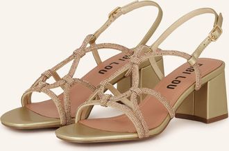 Bibi Lou Bibi Lou Sandaletten Tacon Mit Schmucksteinen gold