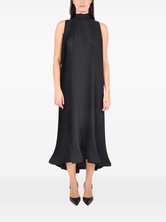 P.A.R.O.S.H. pleated tie dress - Noir