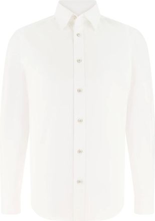 Boggi Milano Homme, Chemises, Blanc, Taille: XS Chemise Oxford en coton coupe classique