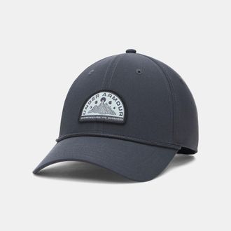 Under Armour Outdoor Mid Trucker-Kappe f&uuml;r Herren Anthracite / Enamel Blau EINHEITSGR&Ouml;SSE
