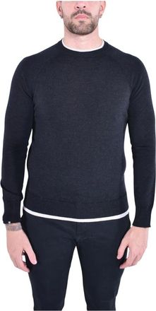 Eleventy Homme, Pulls, Bleu, Taille: 3XL Maglia girocollo