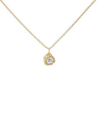 Elhanati 18kt yellow gold Solitaire Iman pendant necklace