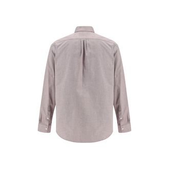 Fendi Mens Bordeaux Cotton Shirt