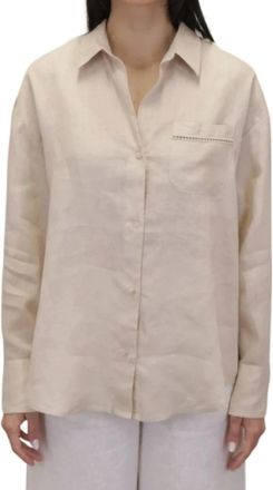 MC2 Saint Barth Femme, Blouses et Chemises, Beige, Taille: 42 FR Cys0002-08194L.08194 Chemise
