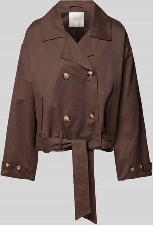 Neo Noir Trenchcoat mit Bindeg&uuml;rtel Modell Sia