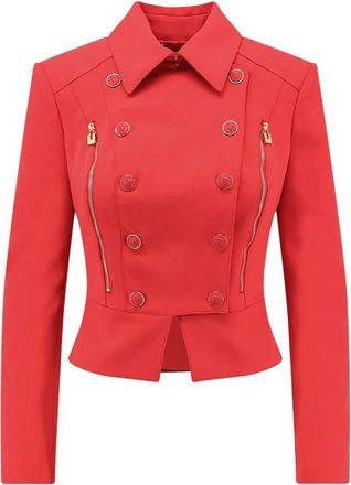 Elisabetta Franchi Cropped Blazer - - Jackets - Damen - Rot - XL