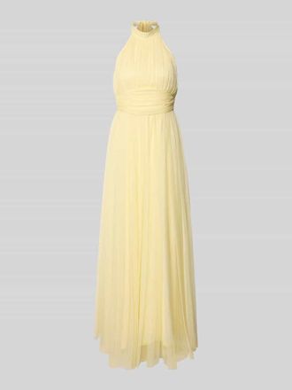 Lace & Beads Neckholder-Cocktailkleid mit Taillenband