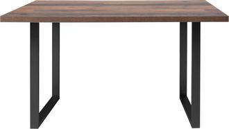 M&ouml;belando Esstisch >Tables< im Old-Wood Vintage-Look (140x90x74,7 cm) vereint eine robuste Spanplatte mit schwarzen Metall F&uuml;&szlig;en, modern im Industrial-Stil. Zer