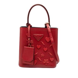 Prada Sac &agrave; main vintage en cuir Pre-owned - Femme - Pre-owned - Rouge - Taille: ONE Size