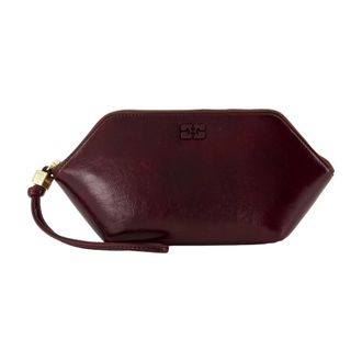 Ganni Bou Make Up Pouch - - Bags - Damen - Rot - ONE SIZE