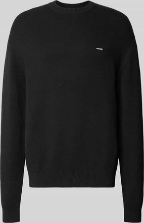 Review Relaxed Fit Strickpullover aus reiner Baumwolle