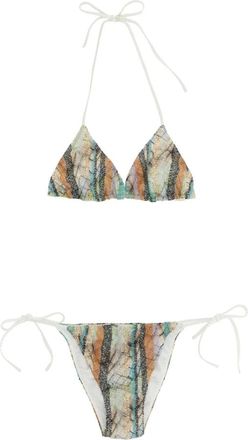 Missoni Femme, Maillots de bain, Multicolore, Taille: 40 FR Caperdoni Zigzag Bikini