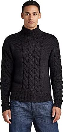 G-Star G-Star Homme Pull en maille Classic Sport Mock, Noir (dk black D22087-D203-6484), L